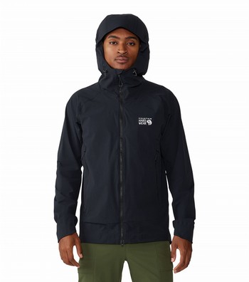Mountain Hardwear Mens Chockstone Alpine Light Hooded Jacket Black