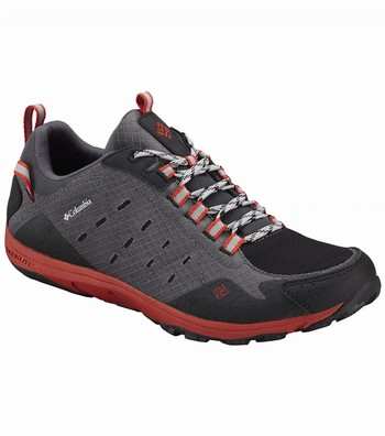 Columbia Mens Conspiracy Razor Shoes Charcoal / Sail Red
