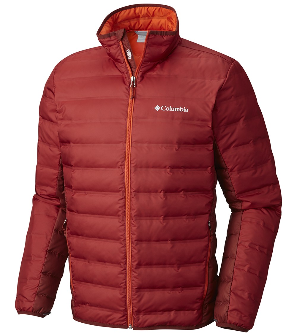 Columbia Mens Lake 22 Down Jacket Deep Rust