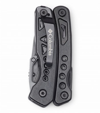 Columbia Unisex 9-function Foldable Multi-tool With Carabiner Black